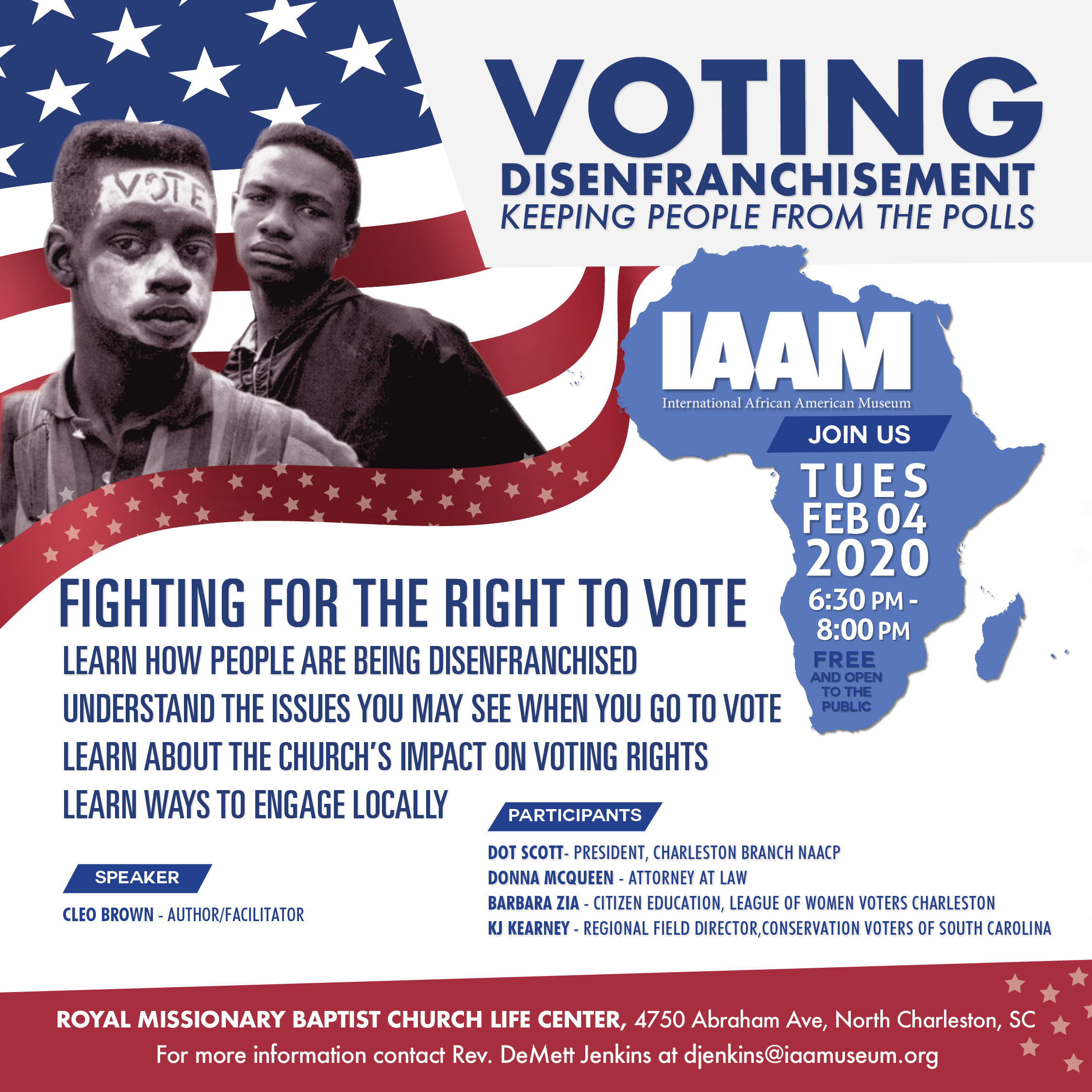 Right to Vote: Learn About Voting Disenfranchisement – Feb. 4 – Heaven FM